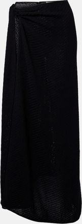 CHRISTOPHER ESBER Jupe longue en maille de coton m&eacute;lang&eacute;