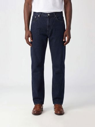 A Gold E Jean Curtis coupe droite en denim de coton r&eacute;g&eacute;n&eacute;r&eacute;