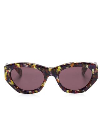 Chlo&eacute; lunettes de soleil Gayia &agrave; monture papillon - Jaune