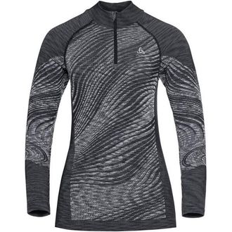 Odlo Damen Unterhemd BL TOP turtle neck l/s half zi