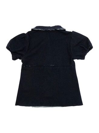 Marni Girls Shirt Blue Cotton Blouses And