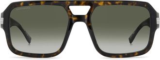 Dsquared2 unisex, Accessoires, Brun, Taille: 57 MM D2 0197/S Lunettes de soleil