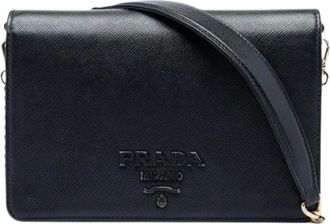Prada Pre-owned Sac bandouli&egrave;re vintage - Femme - Pre-owned - Noir - Taille: ONE Size