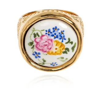 Chlo&eacute; Femme, Accessoires, Jaune, Taille: 54 MM Bague Bloomcraft