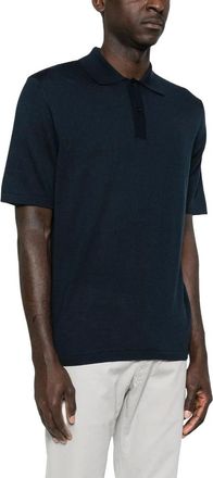 Sams&oslash;e & Sams&oslash;e Homme, Tops, Bleu, Taille: XL Sarowan Knit Polo
