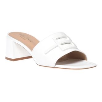 Baldinini Slipper in white calfskin - - Shoes - Damen - Wei&szlig; - 37 EU