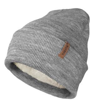 TOSKATOK Damen Herren Unisex Klassische, weiche, warme Winter-Strickm&uuml;tze mit B&uuml;ndchen und weichem Thermo-Teddy-Fleece-Futter