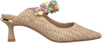 Alma En Pena Alma EN Pena, Femme, Chaussures, Beige, Taille: 38 EU Escarpins Slingback &agrave; Bride Orn&eacute;e de Strass