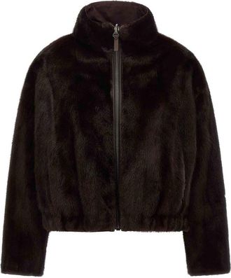 Yves Salomon Casualjacke - Braun
