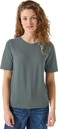 Cecil Damen Streifenshirt mit Struktur