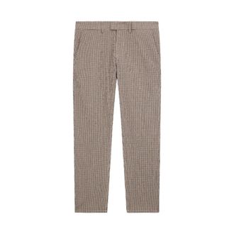 Dondup Regul&auml;re Seersucker Baumwollhose - - Trousers - Herren - Beige - W35