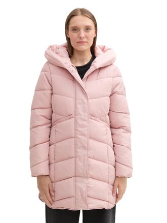 Tom Tailor Tom Tailor Damen Puffer Parka mit Kapuze, 12790 - Taste of Berry, S