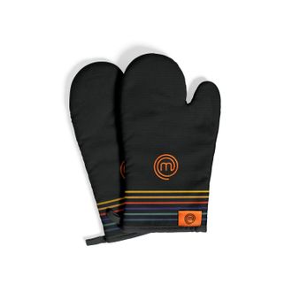 Masterchef Masterchef Topflappen Handschuh Ofenhandschuhe Hitzebestaendig, 100% Baumwolle, Backofenhandschuhe Perfekt zum Kochen, Backen, mit Aufhängeschlaufe & 