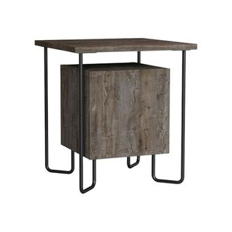 Dmora Nachttisch Serosin 40x40x45h cm Braun 2 F&auml;cher