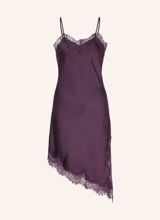 Rich & Royal Satinkleid Mit Spitze lila