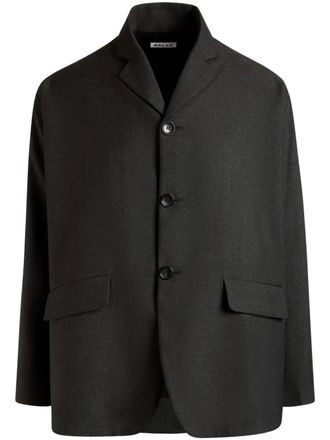 Bally blazer &agrave; simple boutonnage - Gris
