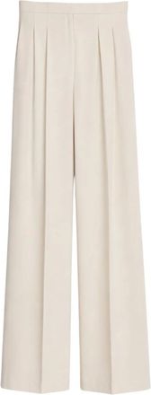 iBlues Femme, Pantalons, Blanc, Taille: 42 FR Pantalon Coupe D&eacute;contract&eacute;e