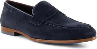 Rosso E Nero Herren Loafer blau Veloursleder