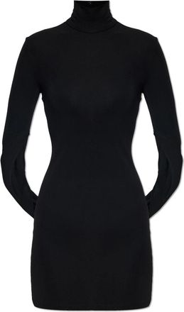 Alexander Wang Draped Lyocell Mini Dress - Black