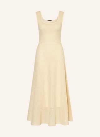 Maje Strickkleid Mit Pailletten Und Glitzergarn gelb
