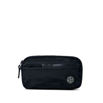 Stone Island Homme, Sacs, Noir, Taille: ONE Size Sac Banane &agrave; Motif Logo