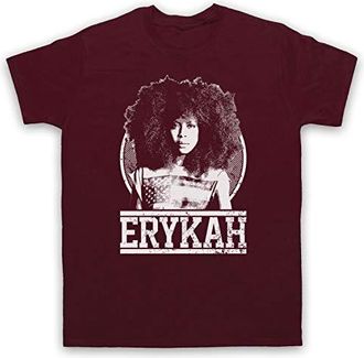 The Guns Of Brixton Erykah Badu Tribute T-Shirt des Hommes, Bourgogne, Small
