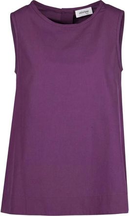 ottod'Ame Femme, Tops, Violet, Taille: 34 FR Top avec fermeture boutonn&eacute;e au dos