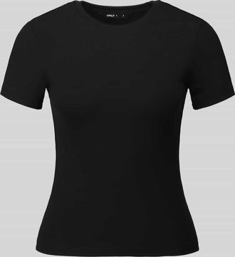 Only Slim Fit T-Shirt aus Baumwoll-Mix Modell RILEY