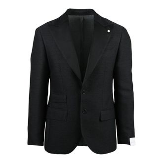 Luigi Bianchi Mantova Giacca Sfiancata - - Suits - Herren - Schwarzk - M