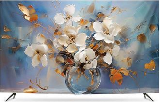 Generic Tv-Abdeckung F&uuml;r Den Innenbereich, 32-85 Zoll, Malerei-Muster, Displayschutzfolie, Art-Cover-typ, Tv-staubschutz F&uuml;r LCD-led-Plasma-Fernseher, Flachbi