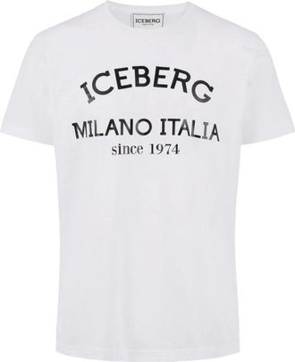 Iceberg Homme, Tops, Blanc, Taille: L T-shirt