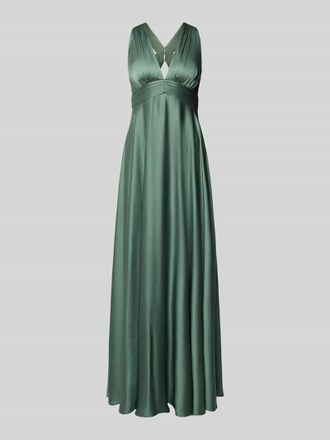 Jake*s Abendkleid mit V-Ausschnitt