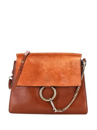 Chlo&eacute; Faye Leather Medium shoulder bag - Marron