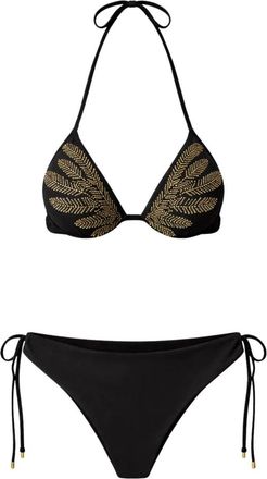 Twinset Femme, Maillots de bain, Noir, Taille: 44 FR Bikini Orn&eacute;