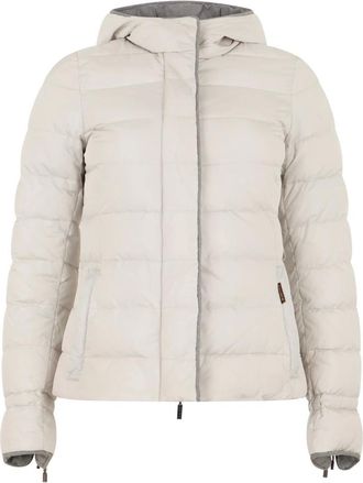 Moorer Veste matelass&eacute;e avec capuche - Femme - Vestes - Beige - Taille: 34 FR