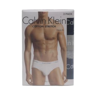 Calvin Klein Homme, Sous-v&ecirc;tements, Noir, Taille: S Cotton Stretch Hip Briefs Classic Fit