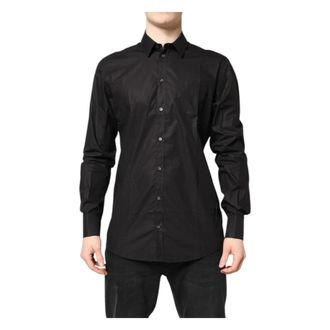 Dolce & Gabbana Homme, Chemises, Noir, Taille: S Chemise habill&eacute;e Gold