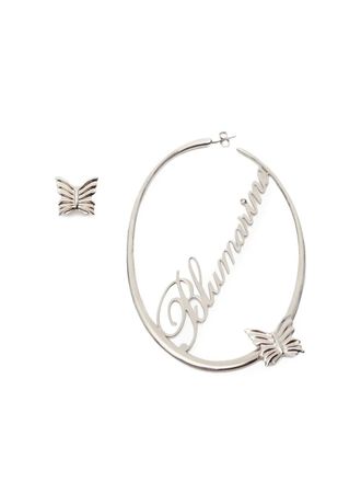 Blumarine Ohrringe mit Logo-Detail - Silber