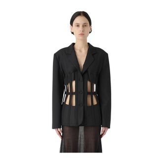 Meimeij Blazer - - Jackets - Damen - Schwarzk - XS