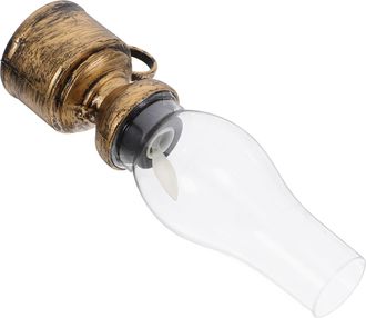 Soimiss Kerosinlampe Flammenlos Elektronisch Vintage-Lampe Für Tischdekor Neujahrsfeier Petroleumlampe Imitation Petroleumlaterne Retro Heimtextilien