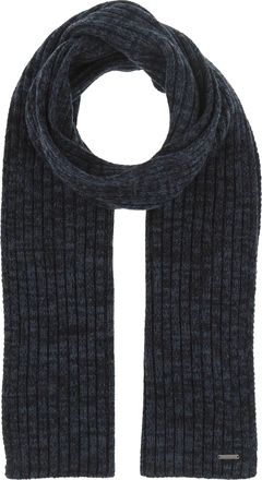 Bugatti Herren Schal mit Rippenmuster - 26 x 170 cm - Winterschal in Wollmischung