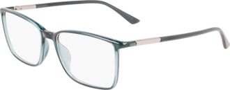 Calvin Klein Homme, Accessoires, Bleu, Taille: 55 MM Rectangle Optical Frame