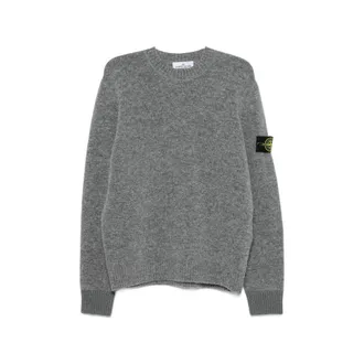Stone Island Logo-patch Knit Sweater