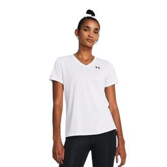 Under Armour T-Shirt f&uuml;r Damen, V-Ausschnitt (Wei&szlig;)