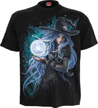 Spiral Mystic Moon - T-Shirt Homme T-Shirt Manches Courtes Noir XXL