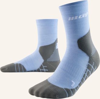 CEP Cep Trekking-Socken Light Merino Mid Cut Mit Kompression blau
