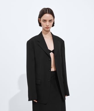 Bottega Veneta Jupe en gabardine de coton - Noir - Femme - 32