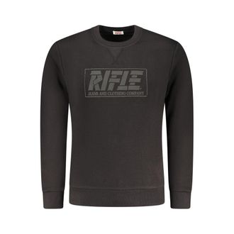 Rifle Schwarz Baumwolle Herren Sweatshirt