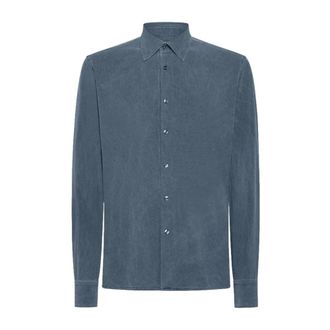 Roberto Ricci Design Rrd, Homme, Chemises, Bleu, Taille: L Chemise Bleue Techno Wash Piqu&eacute;