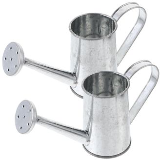 Hemobllo 2 St&uuml;ck Kleiner Gie&szlig;kannen aus Eisenblech mit Langem Ausguss Gartengie&szlig;kanne f&uuml;r Zimmer und Gartenpflanzen Bew&auml;sserungsger&auml;t mit Gro&szlig;er &Ouml;ffnung und Sp